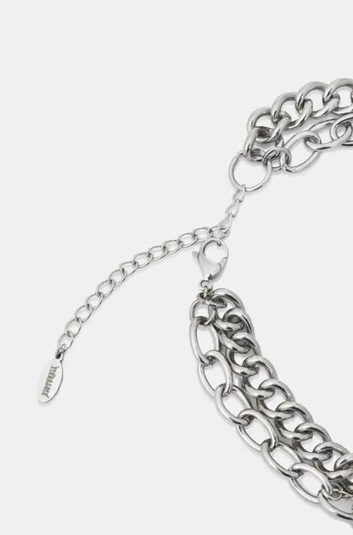 DISTURBIA Lagoxin Stainless Steel Layered Choker