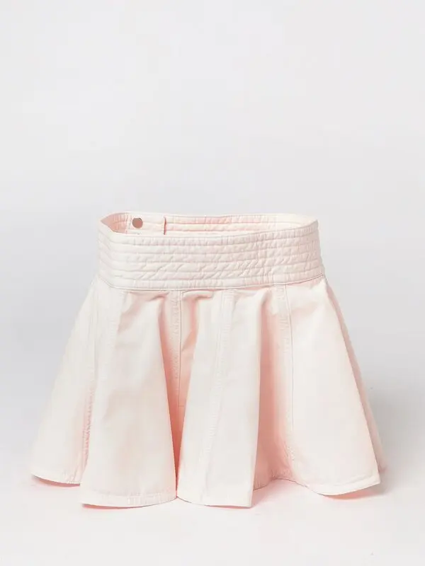 Alaïa Peplum Corset Belt In Pleated Cotton - Pink