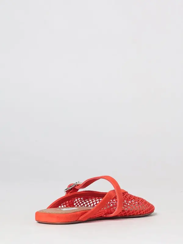 Alaïa Low-heeled Mules In Mesh Nylon And Suede With Strap
