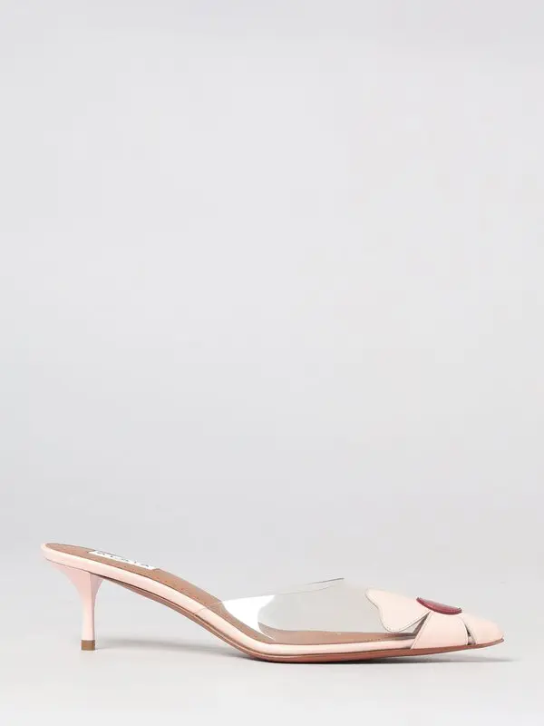 Alaïa Bloom Floral-pattern Pvc Mules With Mid-stiletto Heel - Pink