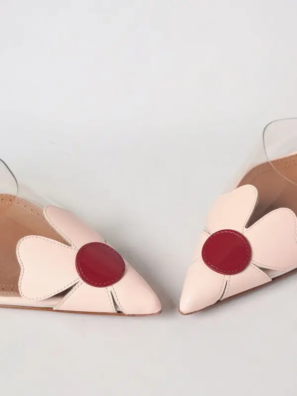 Alaïa Bloom Floral-pattern Pvc Mules With Mid-stiletto Heel - Pink