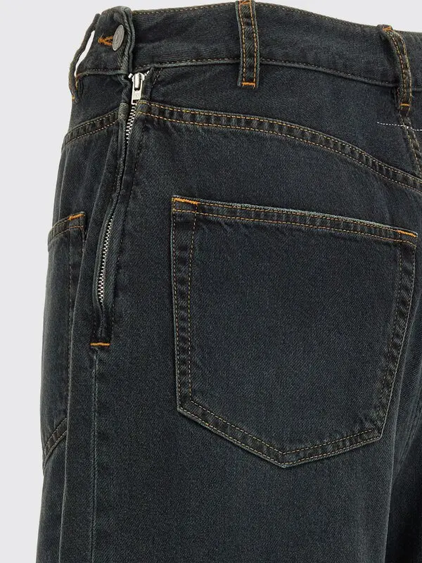 MAISON MARGIELA High-waisted Baggy Denim Jeans With Side Zip Closure