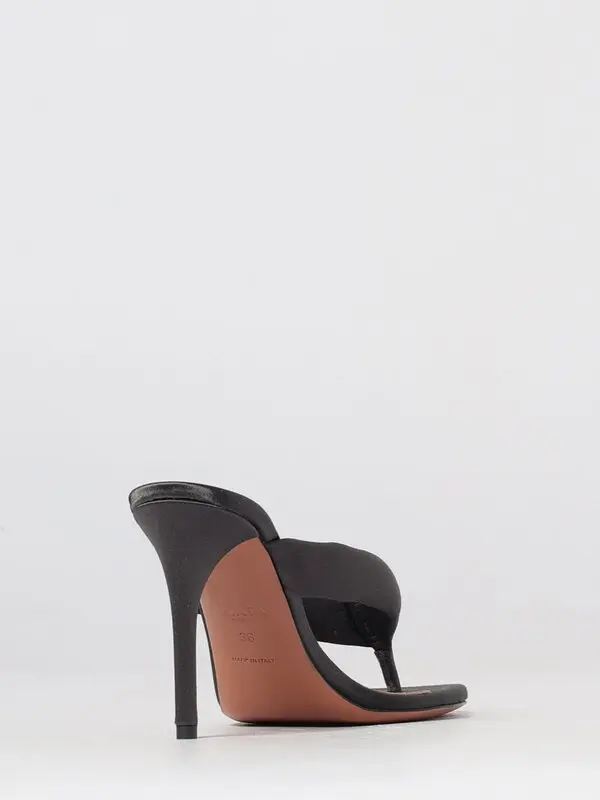 Alaïa Satin Thong Mule Sandals With An Open Toe And High Stiletto Heel