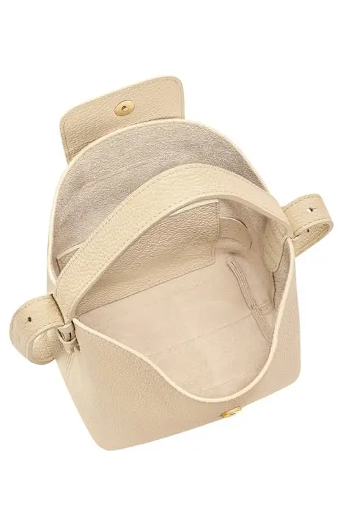 Longchamp Le Cadence S Leather Bucket Bag - Vanilla