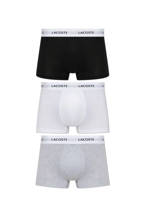 Lacoste Three-pack Of Cotton Boxers