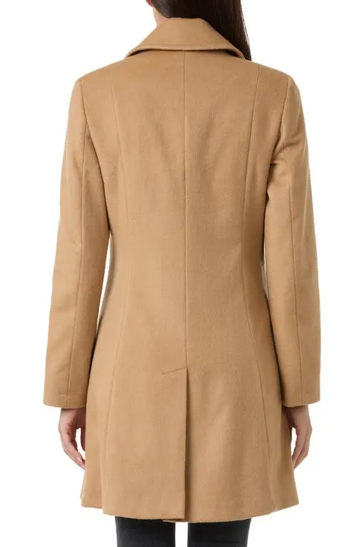 Sofia Cashmere Modern Cashmere Trench Coat - Camel