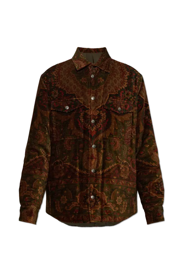 Etro Insulated Corduroy Jacket - Brown