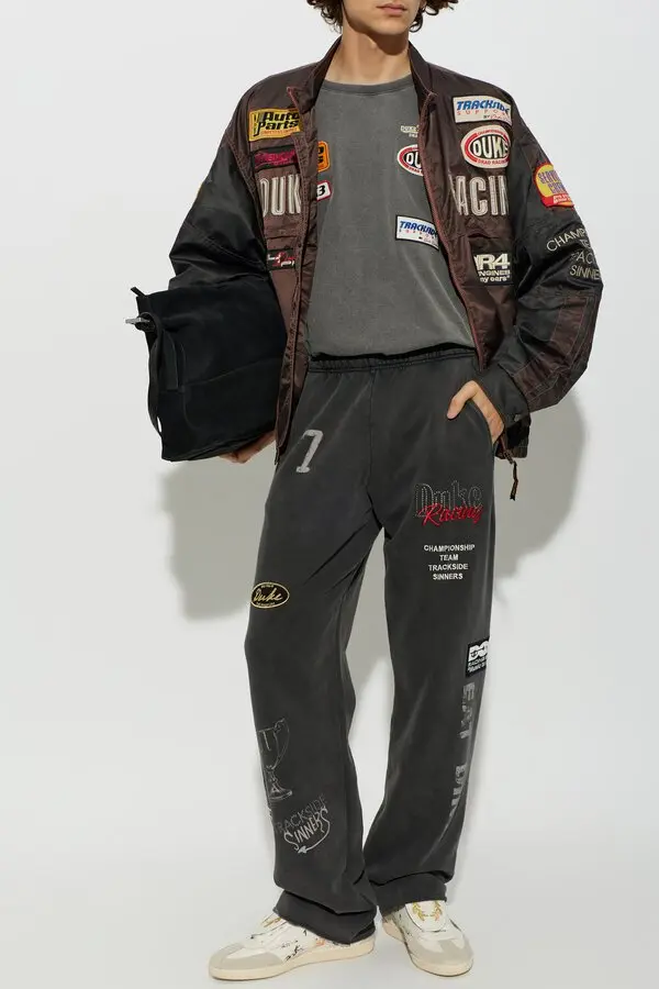 DUKE + DEXTER T-shirt With Patches - Grey