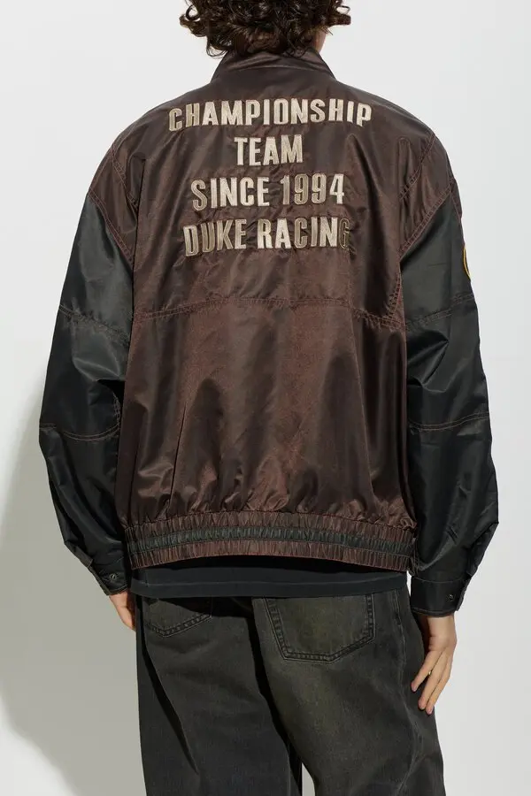 DUKE + DEXTER Patch-embellished Bomber Jacket