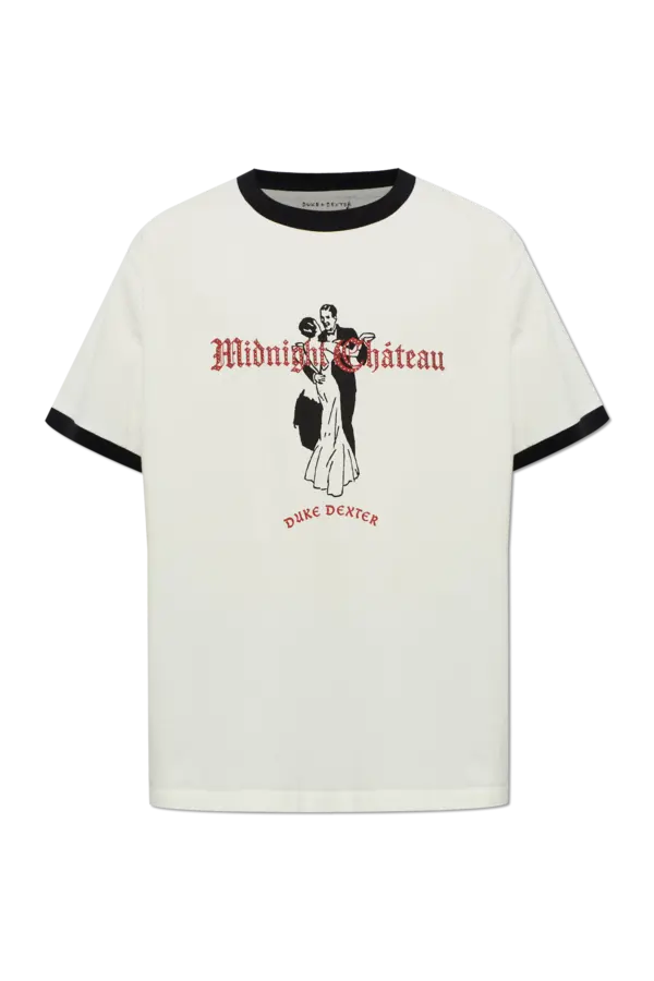 DUKE + DEXTER Printed T-shirt - White