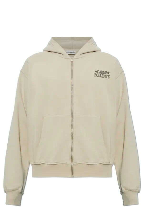 CARNE BOLLENTE Hooded Sweatshirt - Beige