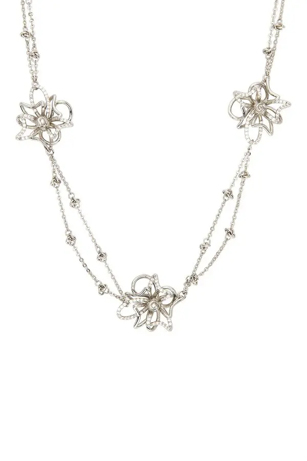 We11Done Crystal Twisted Wire Necklace
