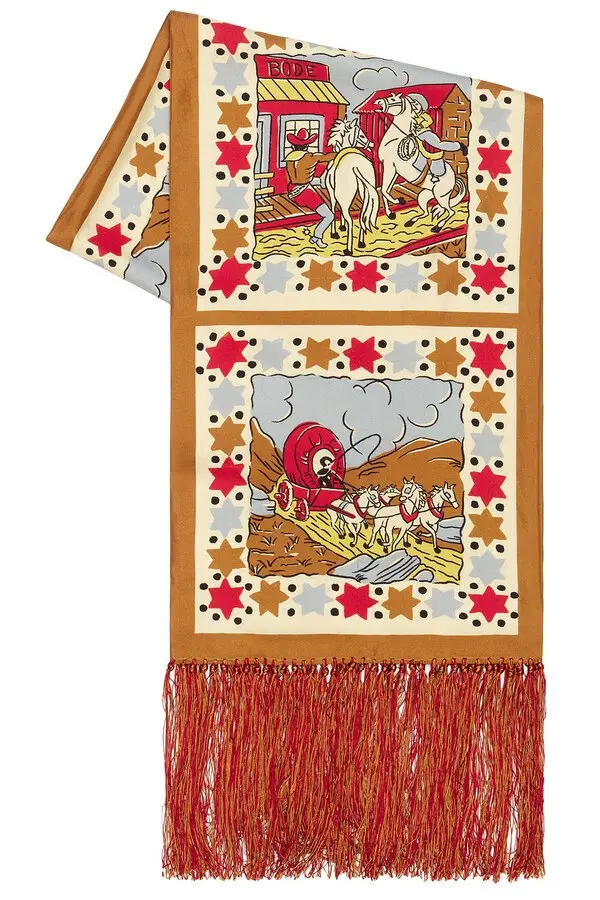 BODE Cowboy Comic Scarf - Multi