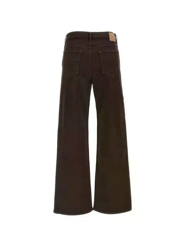 Ag Oversized Straight-leg Jeans - Brown