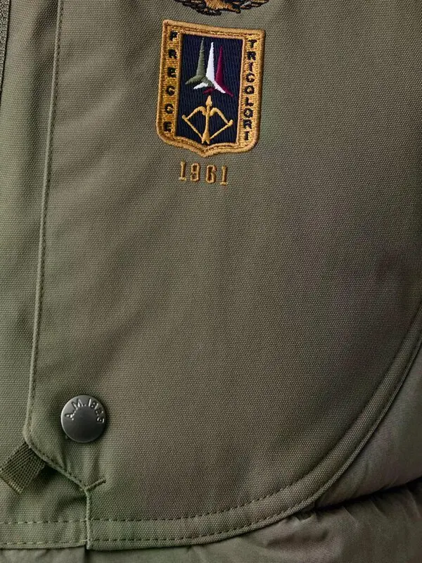 AERONAUTICA MILITARE Logo-patch Padded Jacket - Green