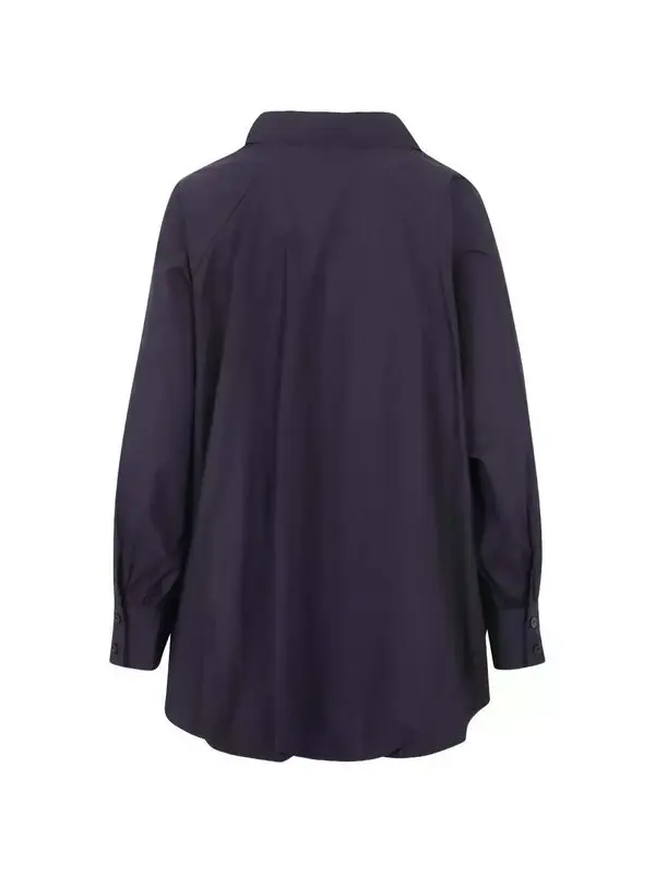 JOVONNA Pleated High-low Blouse
