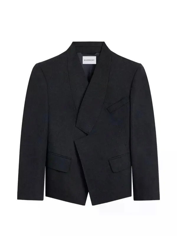 Givenchy Reverse Lapel Jacket In Wool