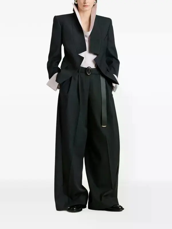 Givenchy Reverse Lapel Jacket In Wool