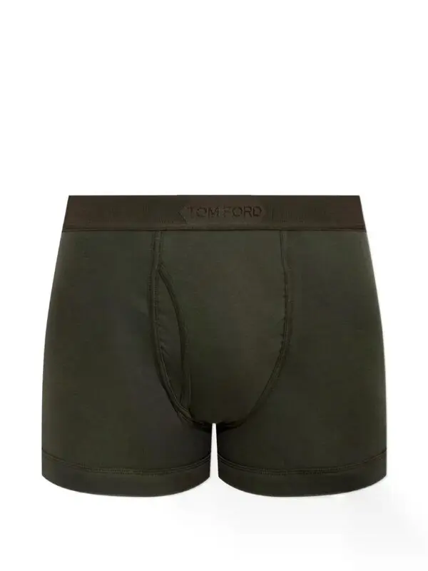 TOM FORD Logo-waistband Boxers - Green
