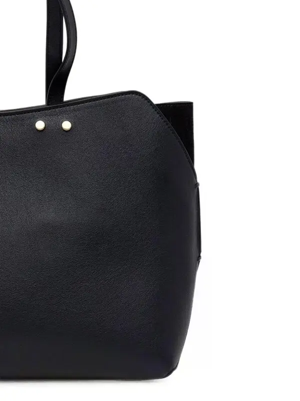 POLLINI Logo-debossed Panelled Tote Bag
