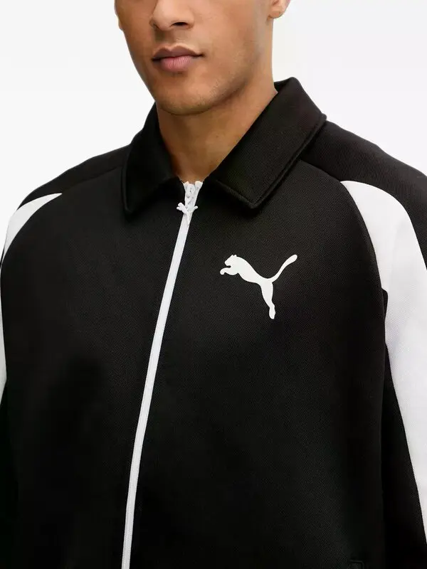 PUMA Logo-print Zip-up Overshirt