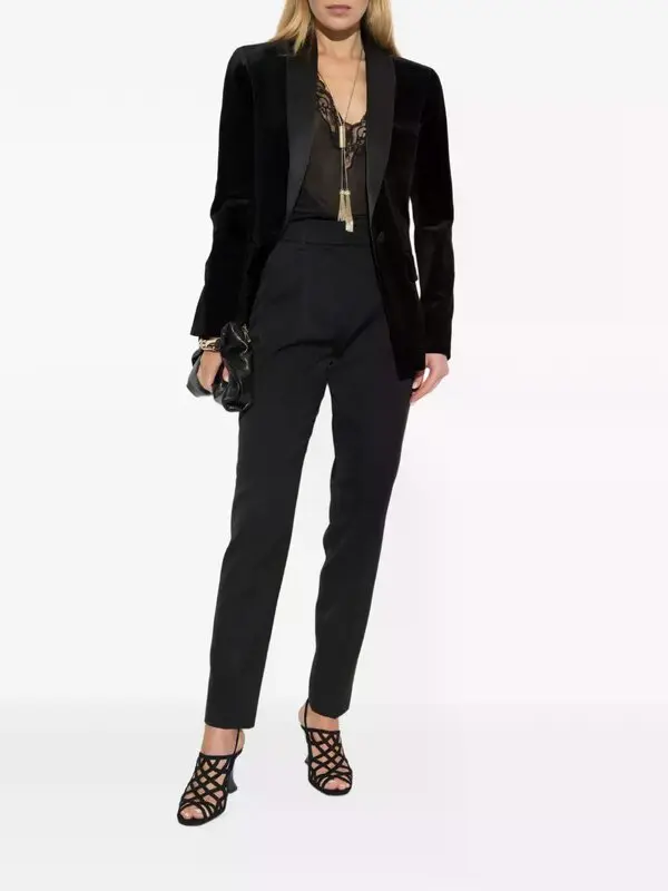 Balmain Velvet Shawl-lapel Blazer