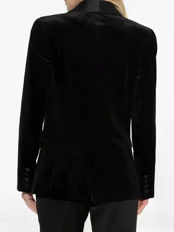 Balmain Velvet Shawl-lapel Blazer