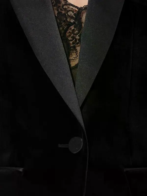 Balmain Velvet Shawl-lapel Blazer