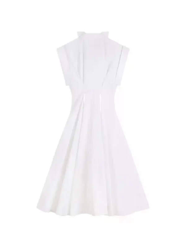 Givenchy Shirt Dress In Poplin With Deconstructed Collar