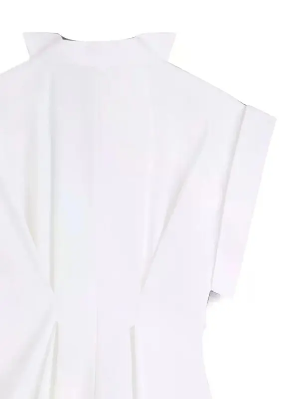 Givenchy Shirt Dress In Poplin With Deconstructed Collar