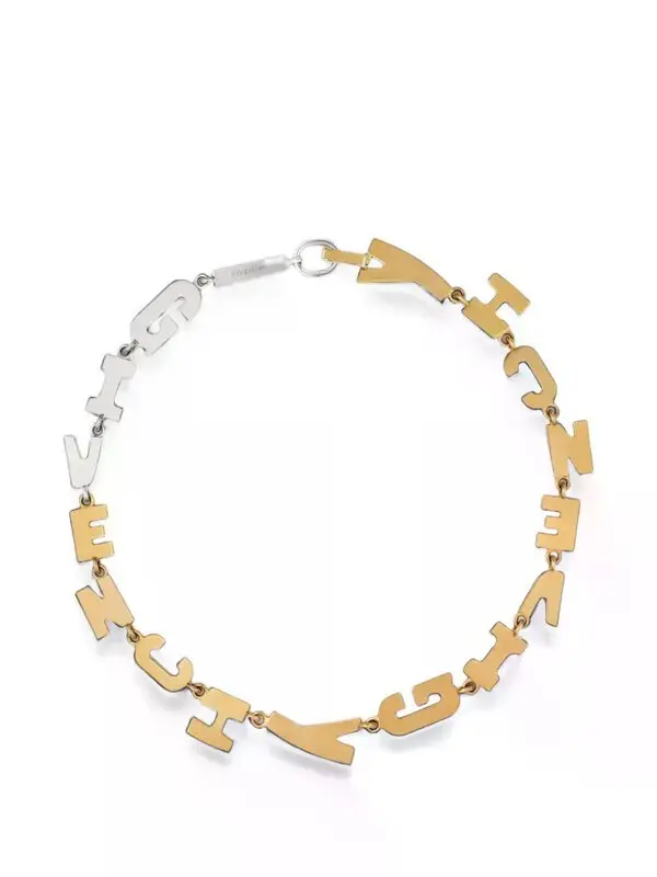 Givenchy Letters Necklace In Metal - Gold