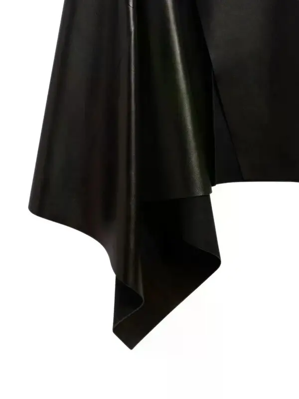Givenchy Slashed Long Skirt In Leather