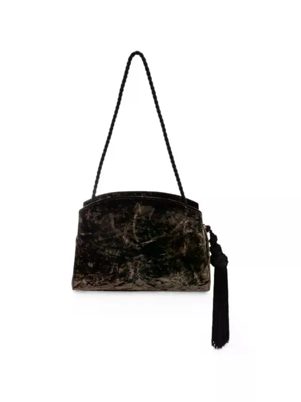 LIFFNER Tassel Velvet Shoulder Bag