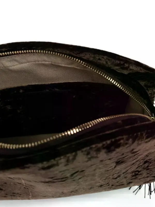 LIFFNER Tassel Velvet Shoulder Bag