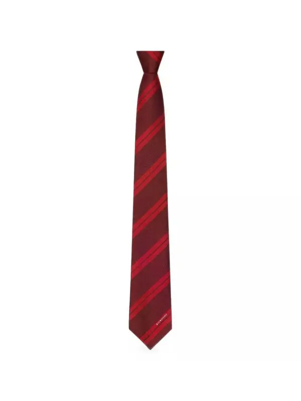Givenchy Double Stripes Tie In Silk Gros Grain