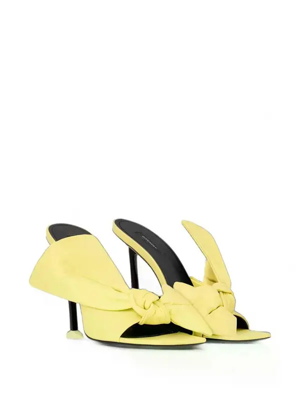Givenchy Boudoir Heeled Mules In Nappa Leather With Bow