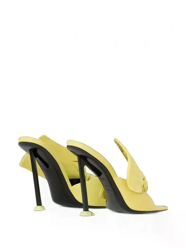 Givenchy Boudoir Heeled Mules In Nappa Leather With Bow