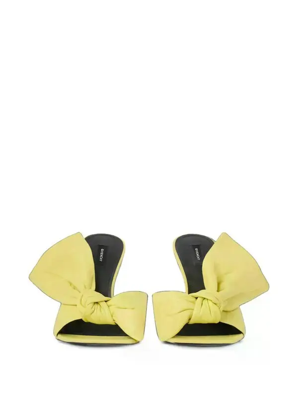 Givenchy Boudoir Heeled Mules In Nappa Leather With Bow