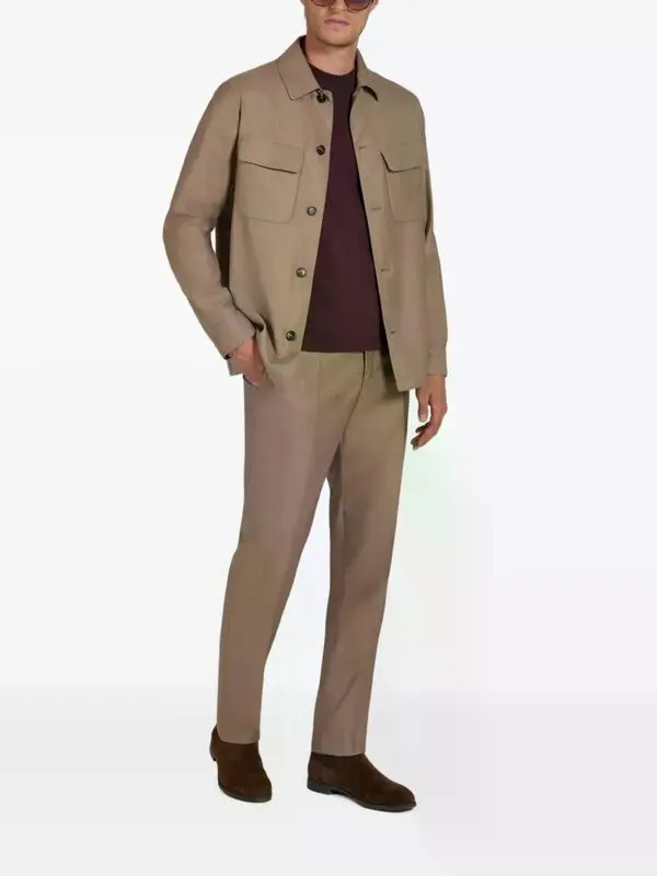 SLOWEAR Model 39 Wool-blend Twill Trousers