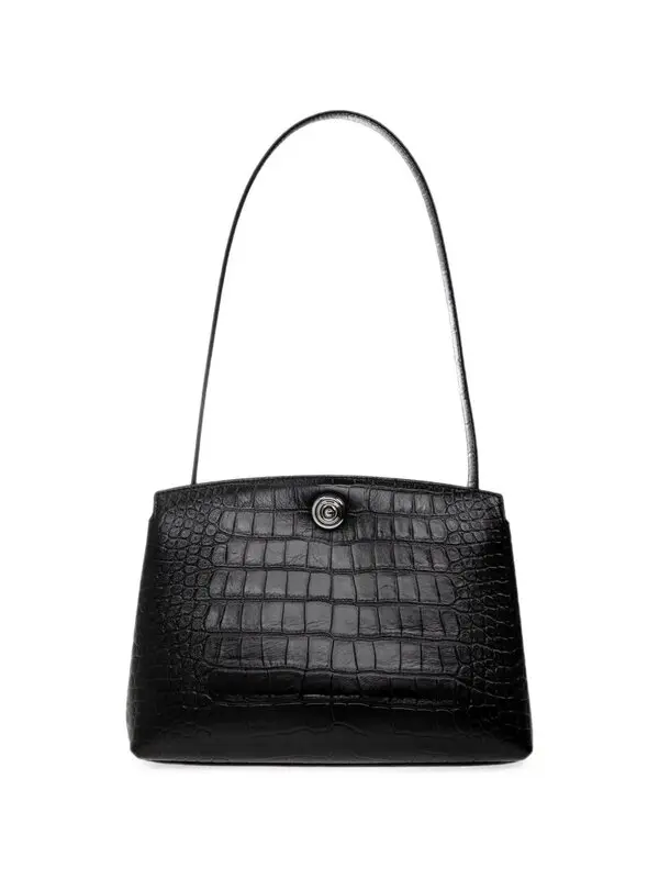 LIFFNER Pushlock Croc-effect Clutch Bag