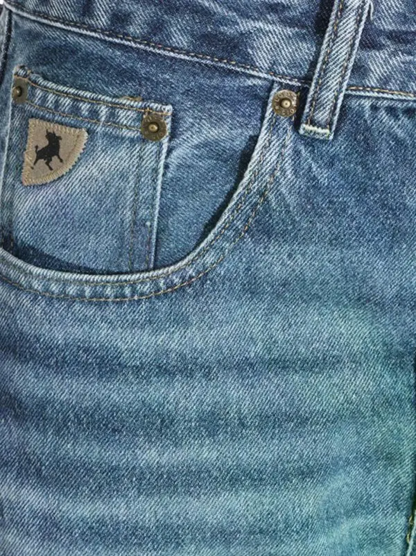 LOIS Frayed-hem Jeans - Blue