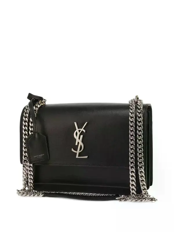 Saint Laurent 2010s Medium Sunset Shoulder Bag - Black