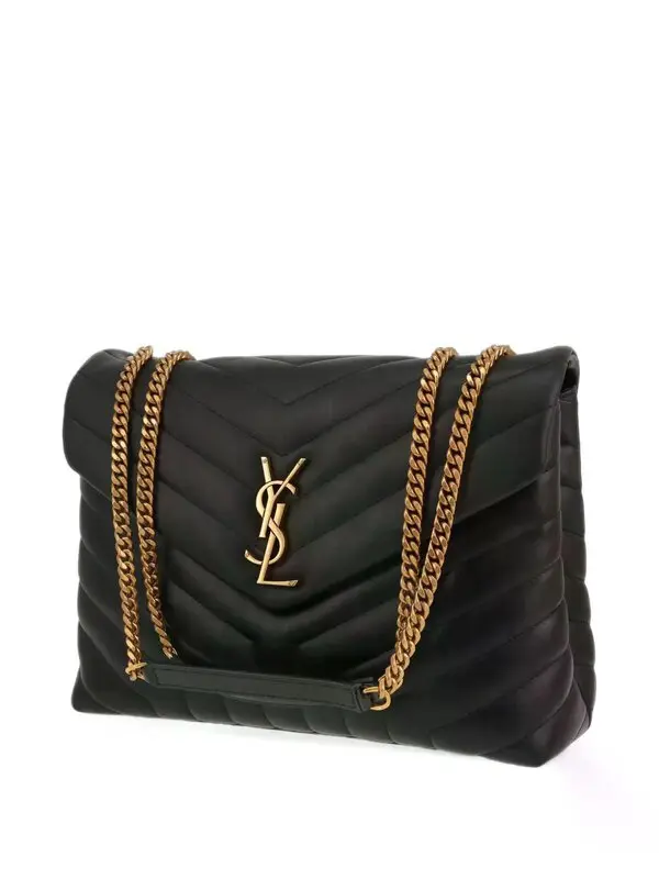 Saint Laurent 2020s Medium Loulou Shoulder Bag - Black