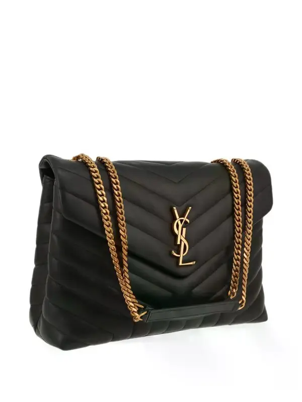 Saint Laurent 2020s Medium Loulou Shoulder Bag - Black