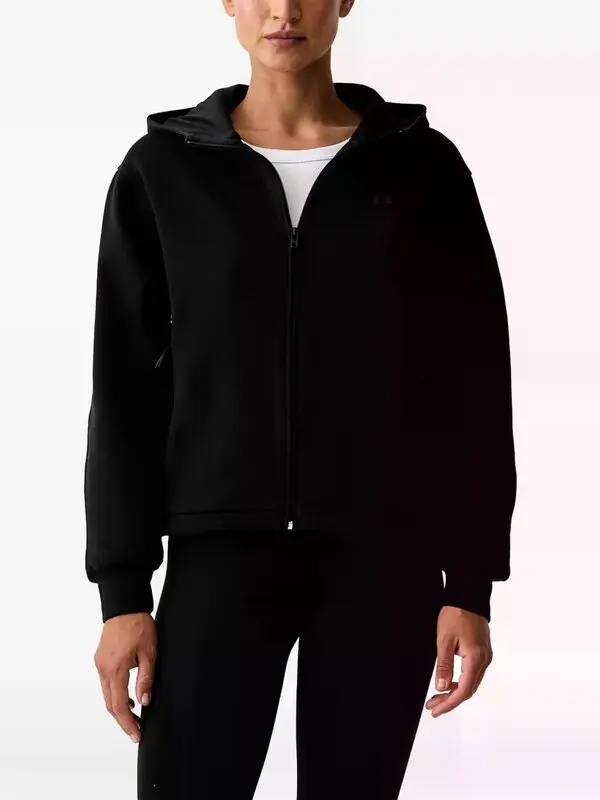 Under Armour Ua Unstoppable Logo-print Zip-up Hoodie - Black