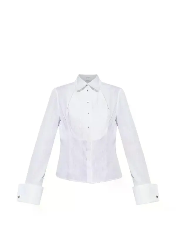Alexander McQueen Striped Bib-front Shirt