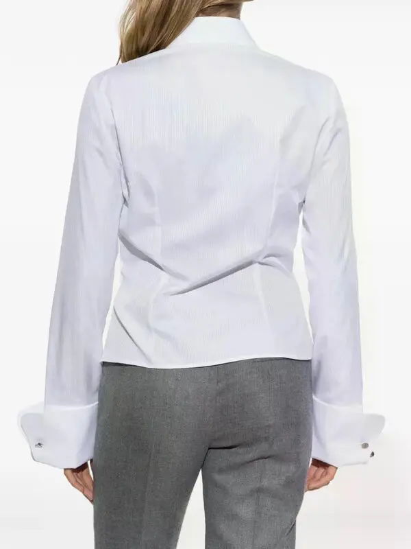 Alexander McQueen Striped Bib-front Shirt