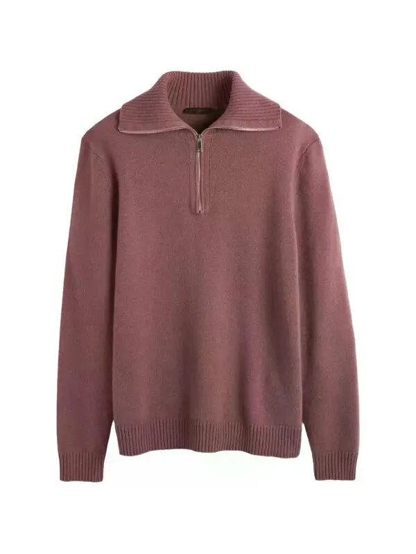 SLOWEAR Half-zip Cashmere Sweater - Red