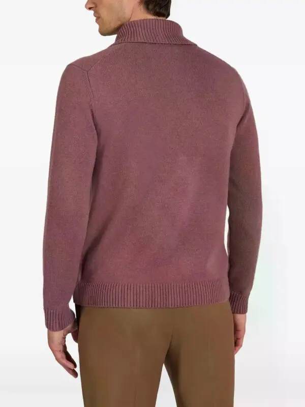 SLOWEAR Half-zip Cashmere Sweater - Red