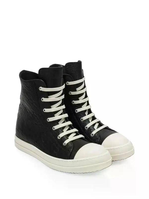 Rick Owens High-top Leather Sneakers